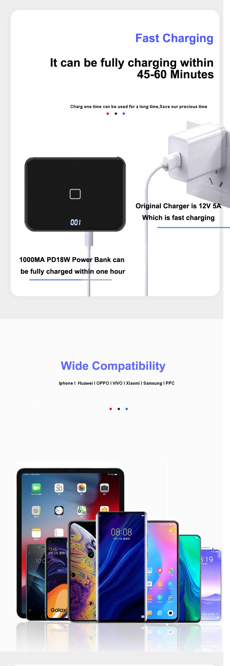 Wireless Charger Graphene Battery Mobile 10000mAh Power Bank - Buy ...